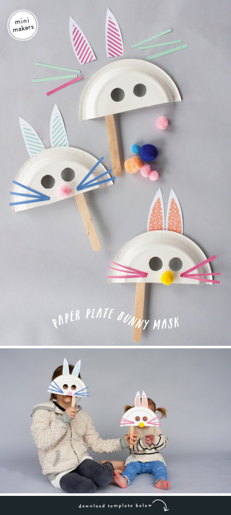 MINI MAKERS: PAPER PLATE BUNNY MASK - RAE ANN KELLY