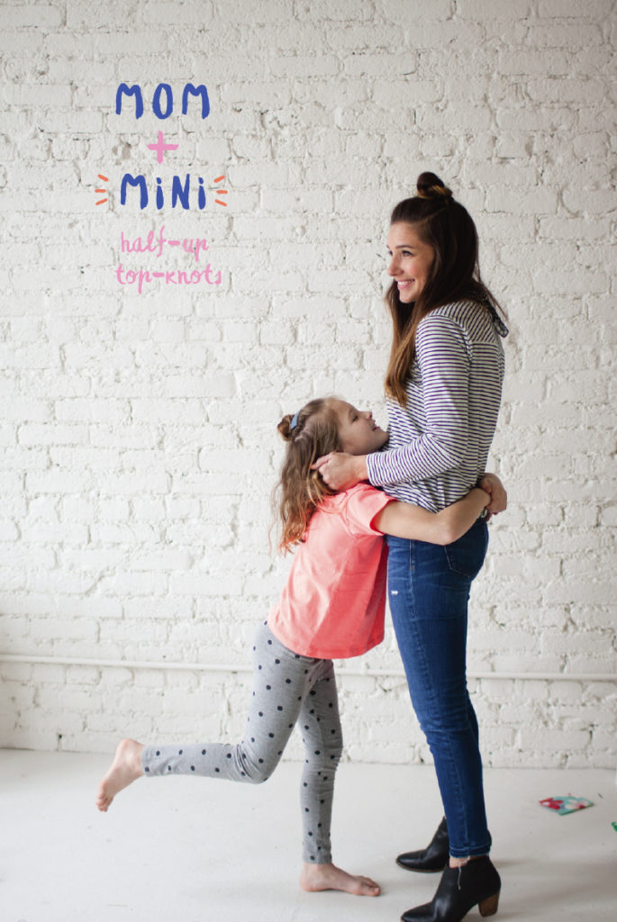 MOM + MINI: HOW WE HALF UP TOP KNOT - RAE ANN KELLY