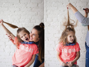 MOM + MINI: HOW WE HALF UP TOP KNOT - RAE ANN KELLY