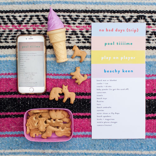 SUMMER OUTING CHECKLISTS (TECH + PRINT FREEBIES) - RAE ANN KELLY